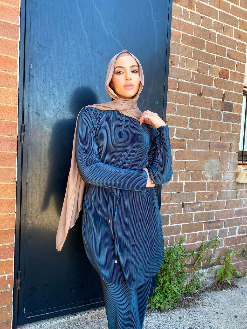 Shop for Satin Pleat Set Online | Urban Culture