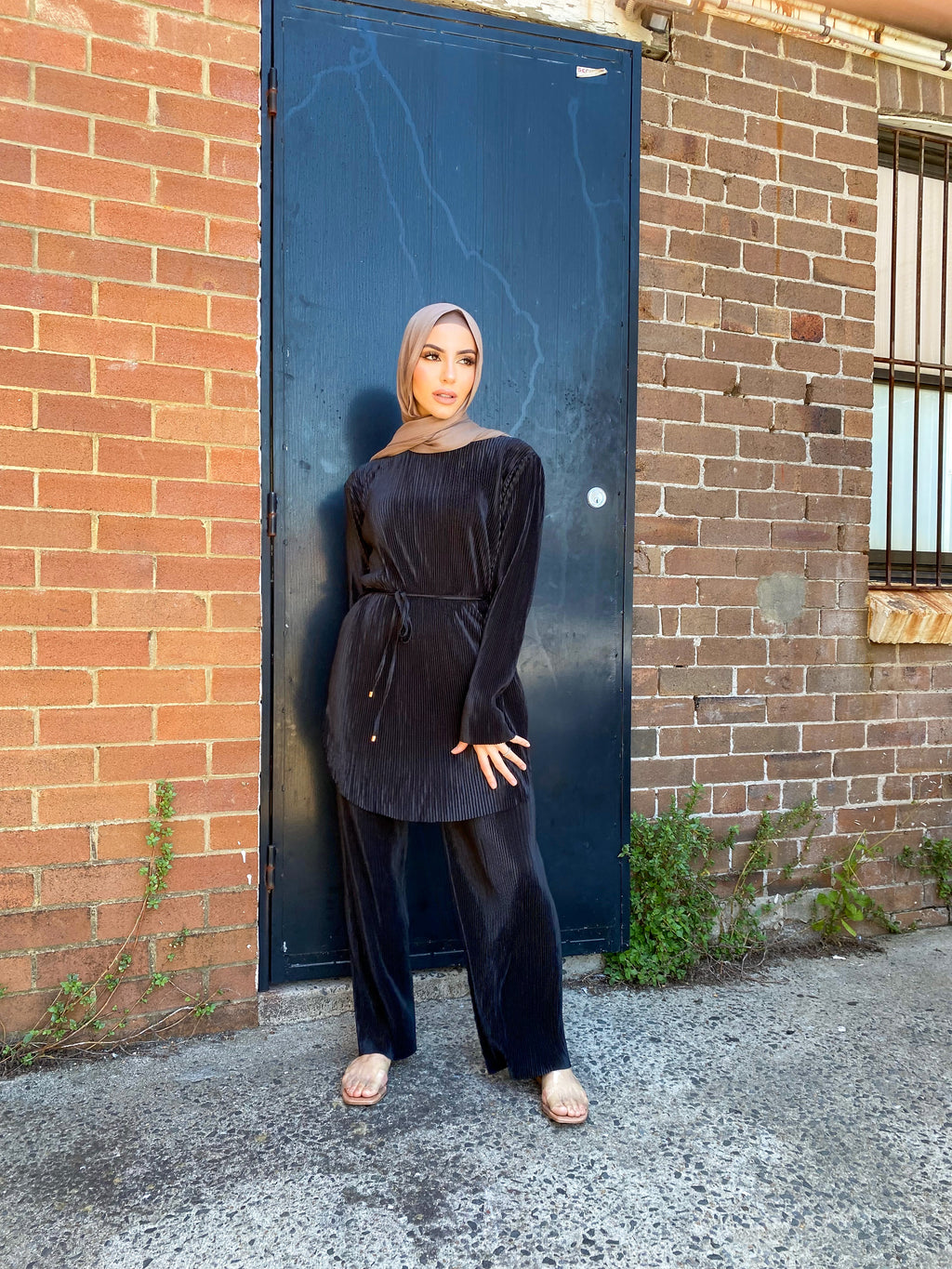 Shop for Satin Pleat Set Online | Urban Culture