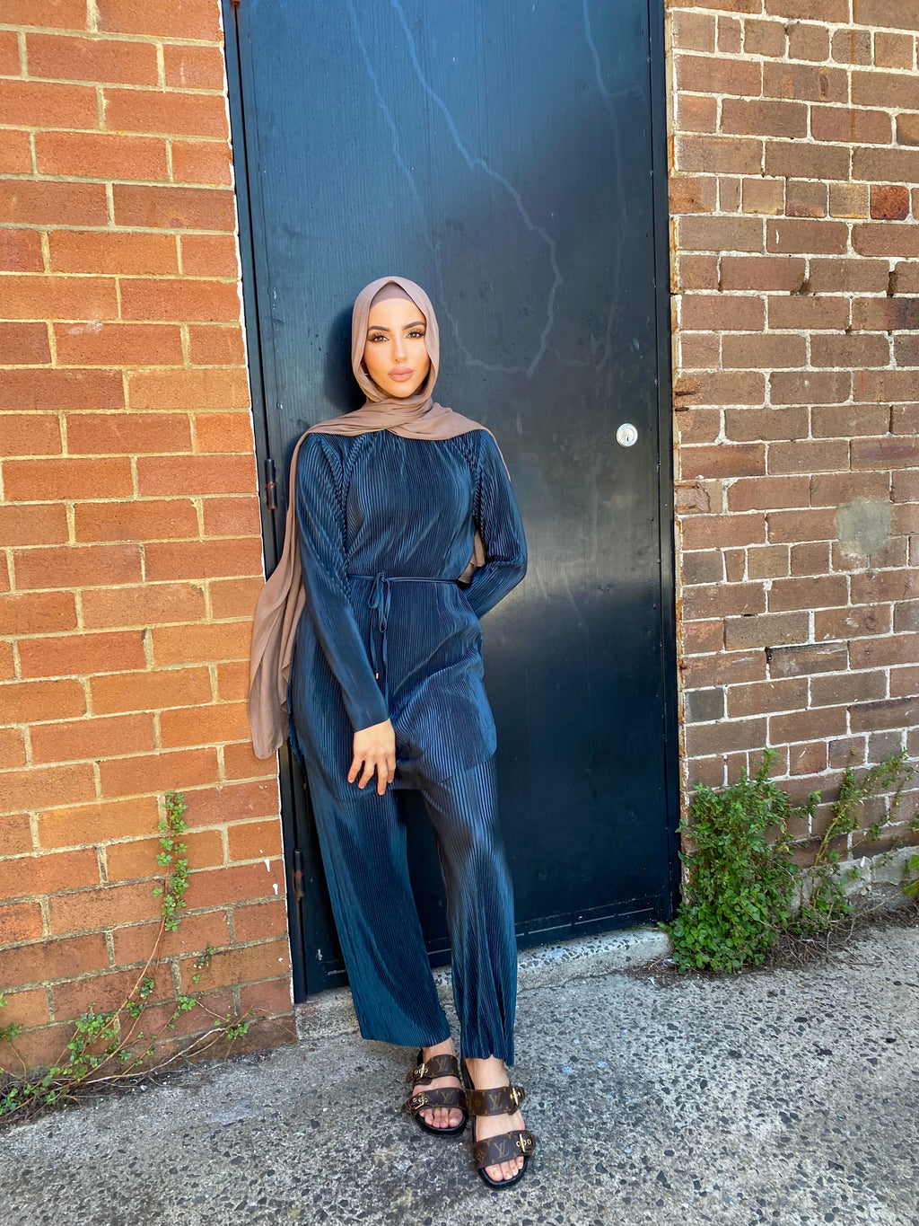Shop for Satin Pleat Set Online | Urban Culture